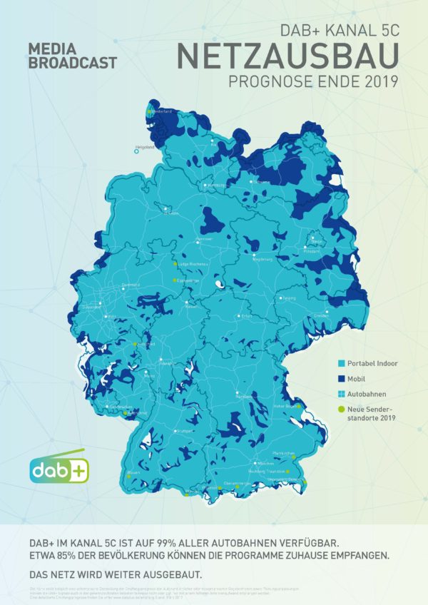 Bundesweites DAB+ Netz wächst: Deutschlandradio Programme bald an ...